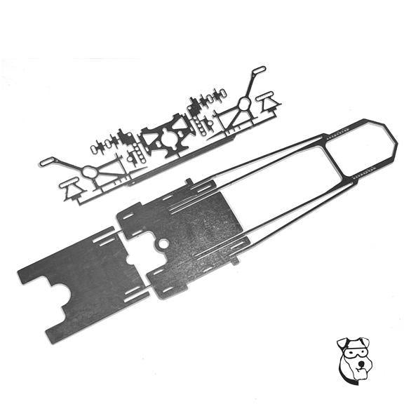 Mid America 1/24 Bert Narrow No Bar Inline Drag Chassis Kit MID274B – Show Us Ya Slotz
